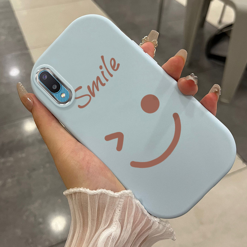 Casing HP For Samsung Galaxy A02 M02 Case Casing Flower and Smile ...