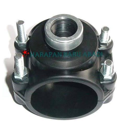 HDPE SADDLE CLAMP 110MM X 2" INCH HDPE PIPE SADDLE CLAMP/ | Shopee ...