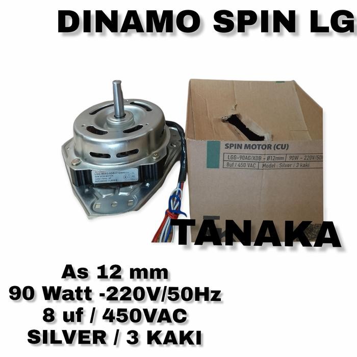 MESIN LG Washing Machine Spin Motor Dryer Dynamo 12 MM-90 Watt - 8uf 14 ...