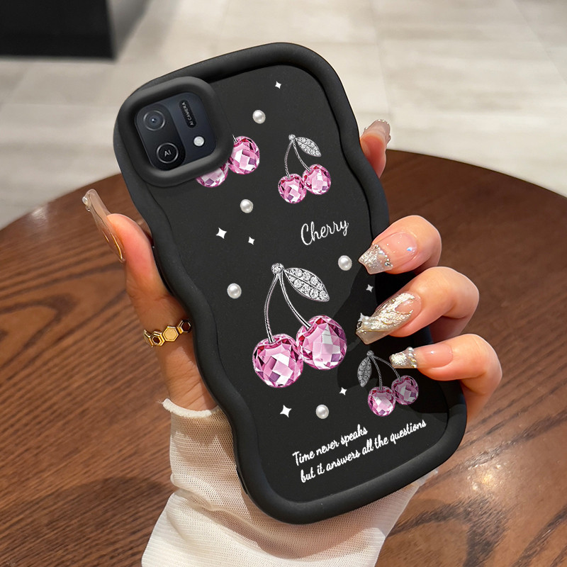MERAH Casing For OPPO A16K A16E Case Pink and Blue Cherry Phone Case ...