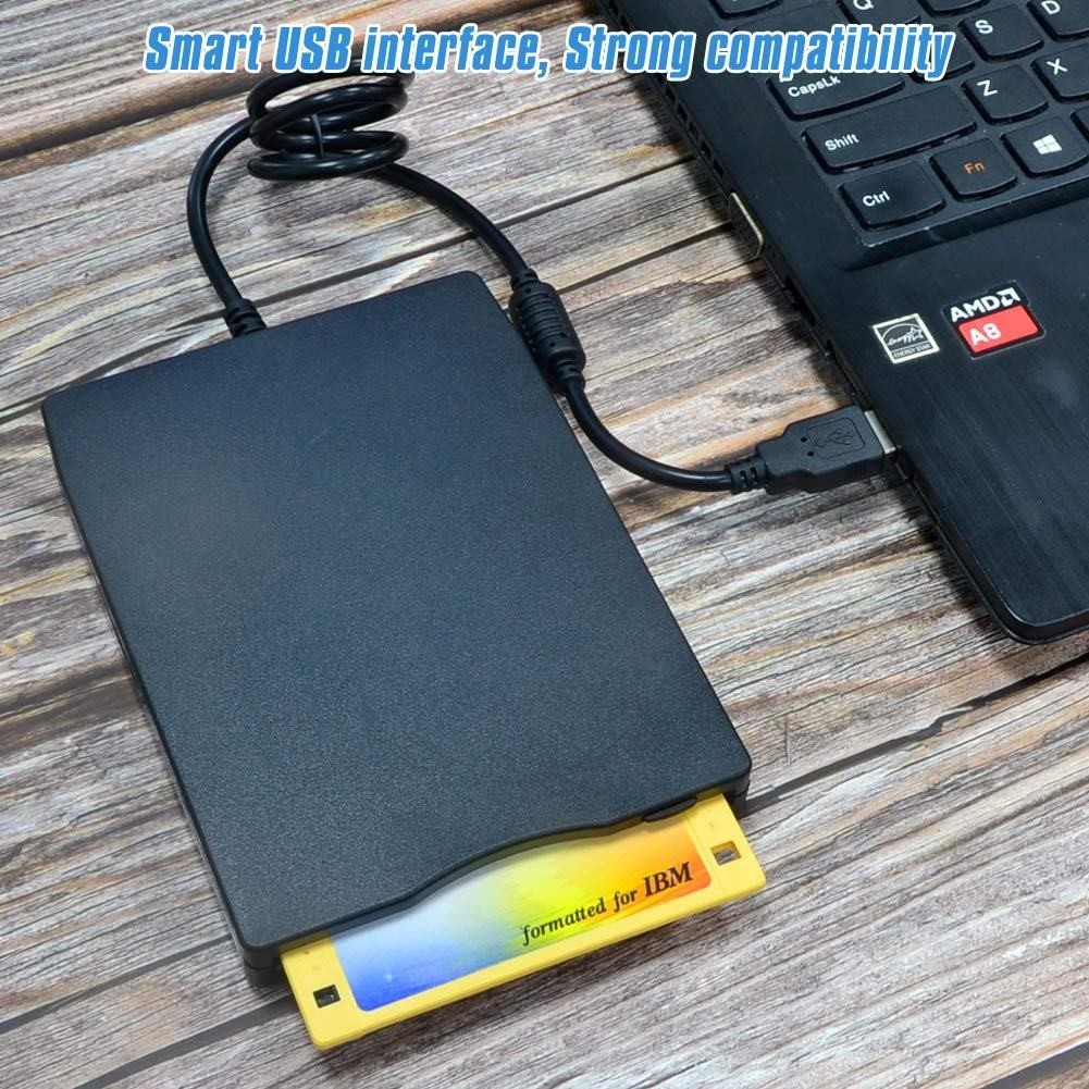 USB Floppy Disk Reader Drive 3.5 External Portable 1.44 MB FDD Diskette ...