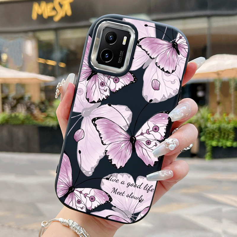 LAYAR Casing HP For VIVO Y15s Y15a Y15c Y01 Case Casing Butterfly Full ...