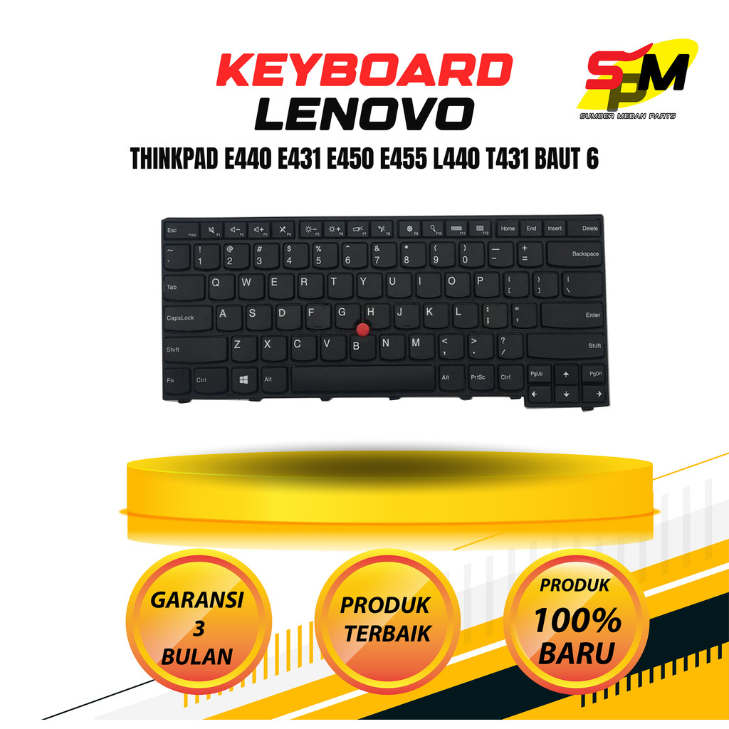 Keyboard Lenovo Thinkpad e440 e431 e450 e455 l440 t431 BOLT 6 | Shopee ...
