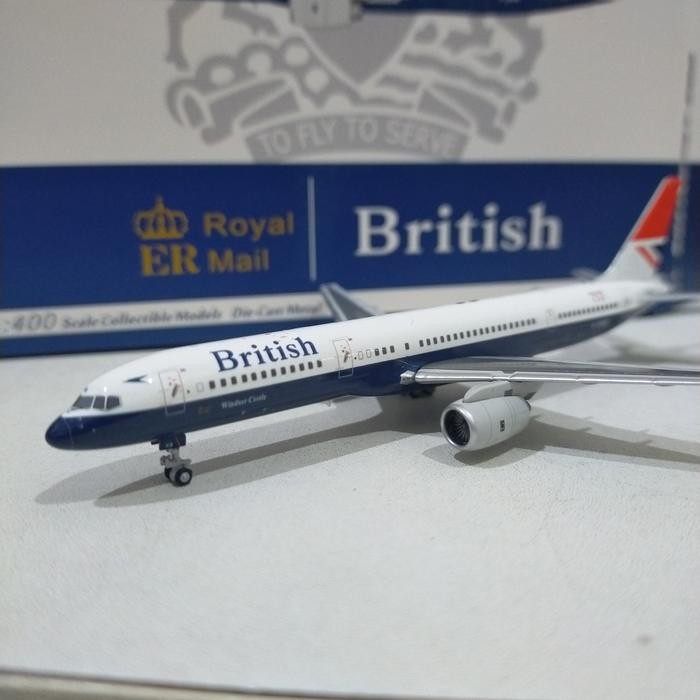 NEW BRITISH AIRWAYS BOEING 757-200 NEGUS G-BIKB NG MODEL 1:400 SAFE ...