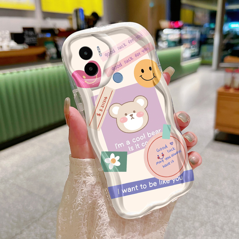 HP Casing For Xiaomi POCO C50 POCO C51 Redmi A1+ Redmi A2+ Case Happy ...