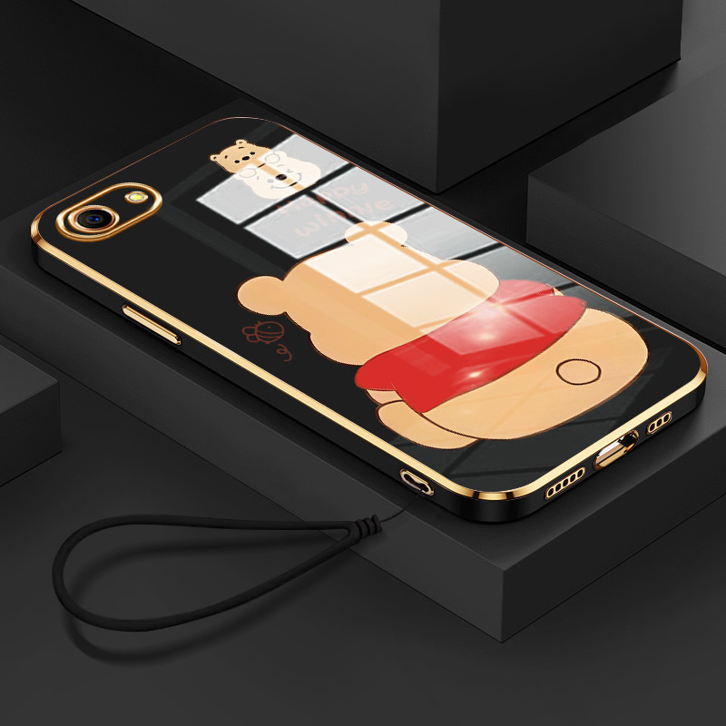 Casing HP For OPPO A83 Case Casing Bear and Dog Pattern HP Casing ...