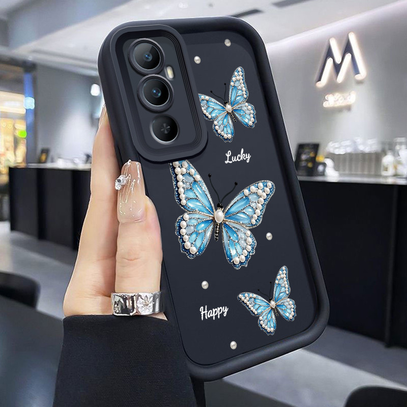 HP Cellphone Casing For Realme C65 4G Case Softcase Sapphire Butterfly ...