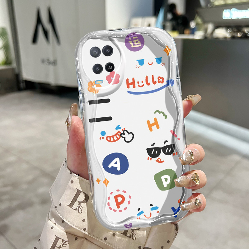 HP Casing For OPPO A54 4G Case HP Casing Cute Emoji Pattern Cesing ...