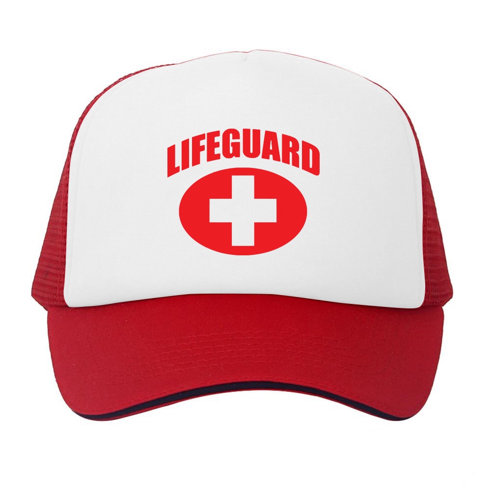 Trucker Lifeguard Life Guard Hat Water beach Guard Uniform Logo ...
