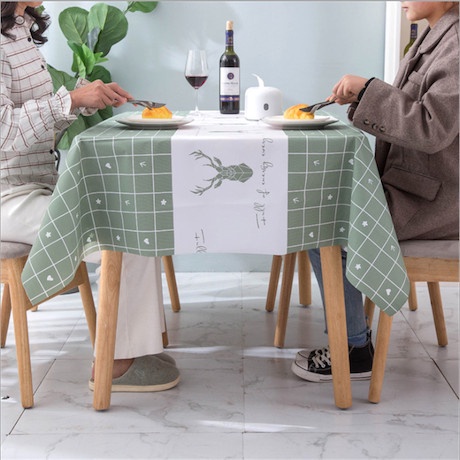 Waterproof Table Cloth Character Motif Peva Material 137X90 Cm Living ...