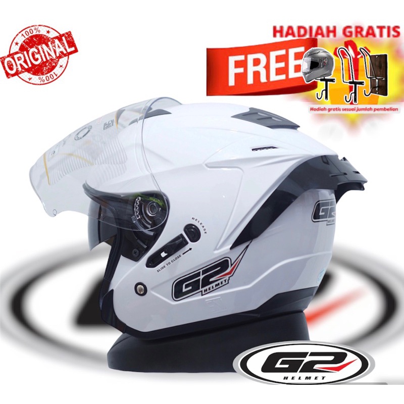 G2 CENTRO OPTIMAX DOUBLE GLASS HELMET HANDLING PACKAGE SPOILER HALF ...