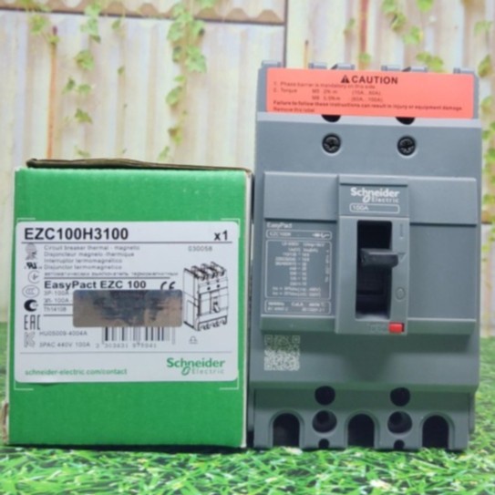 Mccb Ezc100H 3Pole 100A 30Ka 415Vac Ezc100H 3P 100A | Shopee Philippines
