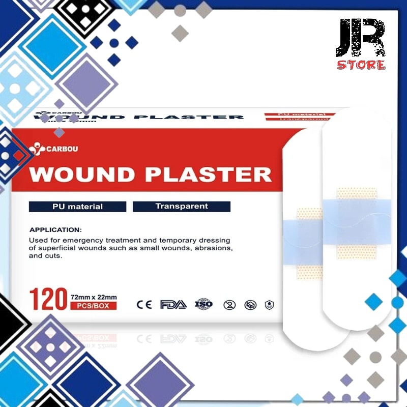 Transparent Waterproof Wound Plaster Band Aid 120 Pcs Cr12 White ...