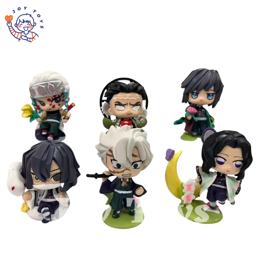 HASHIRA DIORAMA CHIBI 9CM 500G 6 PCS DEMON SLAYER KIMETSU NO YAIBA ...