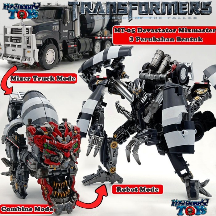 ACTION FIGURE TRANSFORMERS EGYPTIAN TEAM MT-05 DEVASTATOR MIXMASTER ...