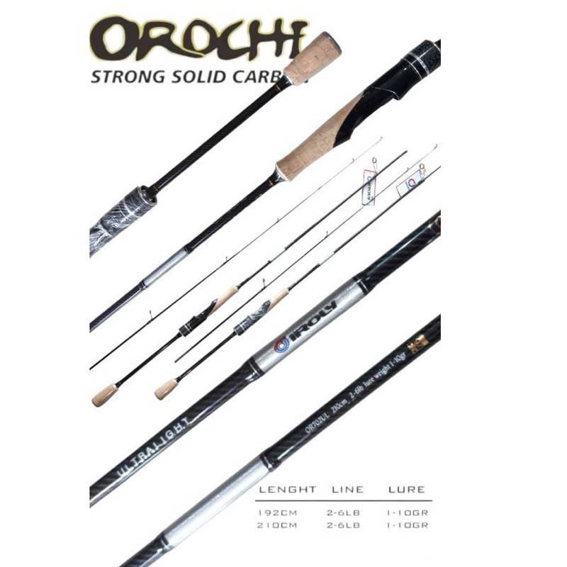 Rod IROLY OROCHI GEN 3 UL 602 662 702 SPINNING BC SOLID CARBON READYY ...