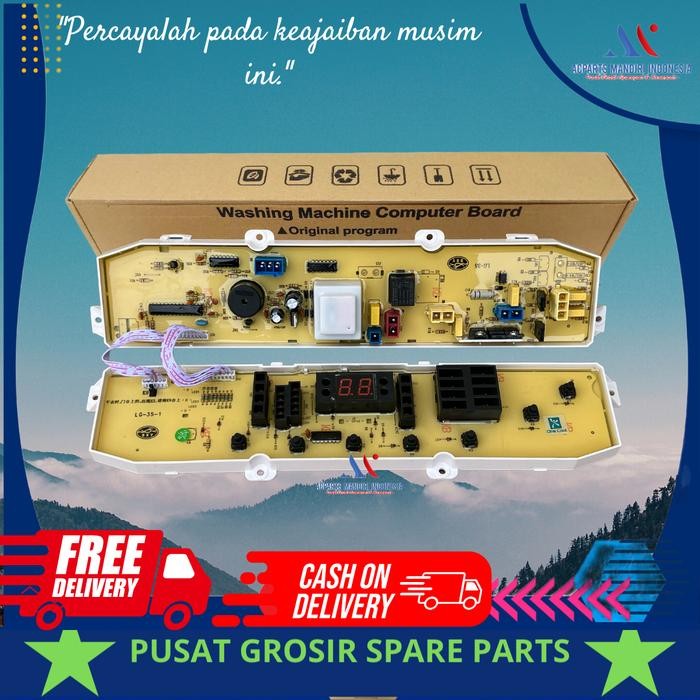 MESIN LG WF-L7000TC 7KG FUZZY LOGIC TOP LOADING WASHING MACHINE PCB ...