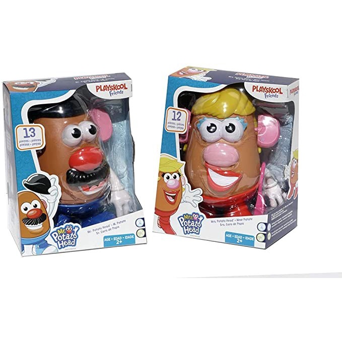 (RAD) Hasbro Playskool Mr & Mrs. POTATO HEAD Classic Figure Original ...