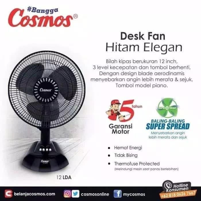Froze- DESK FAN/ DESK FAN COSMOS 12 LDA | Shopee Philippines