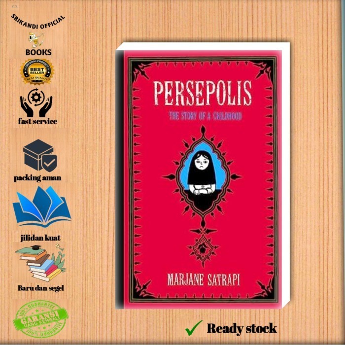 Popular!! Persepolis book by marjane satrapi ( language) (Eng/in ...