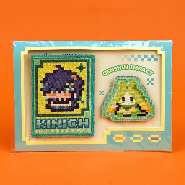 Kinich Natlan Colorful Pixel Series Embroidery Sticker Set - Genshin ...