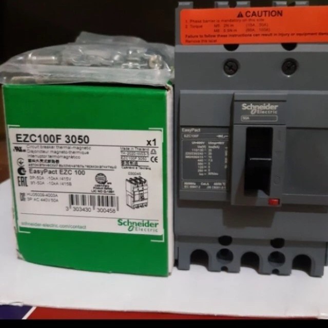 MCCB EZC100F Schneider 3P 15A/25A/32A/40A/50A/60A/75A/80A/100A-15A ...