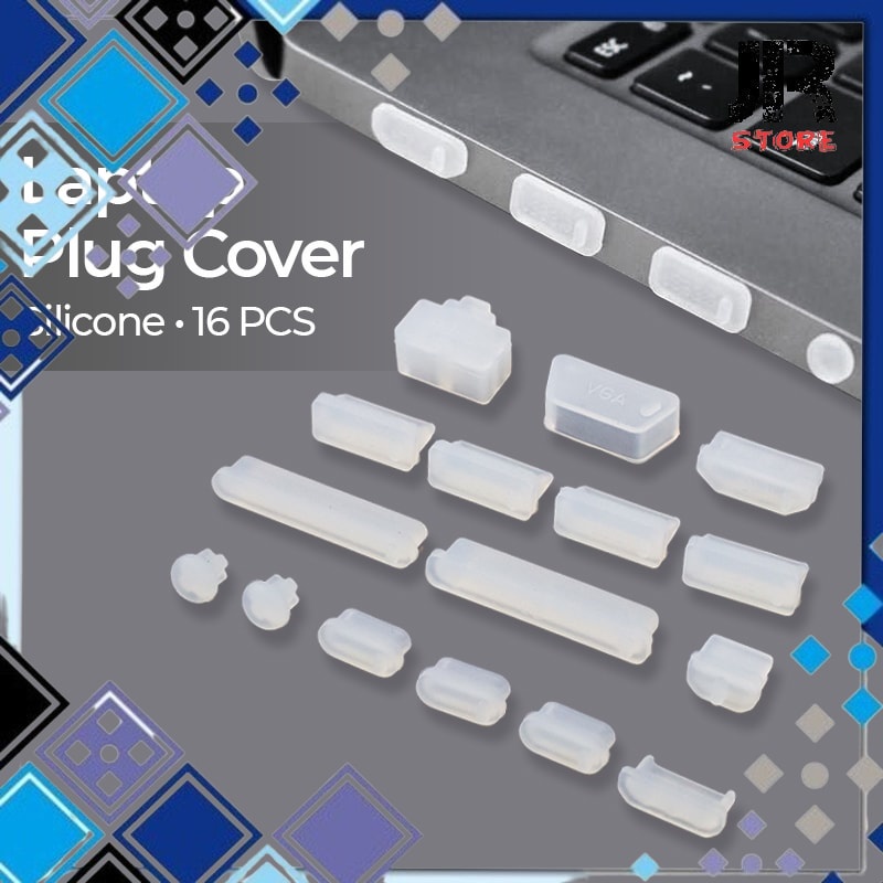 Laptop Dust Plug Cover Usb Hdmi Vga Aux Silicone 16 Pcs A2 Transparent ...