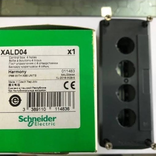 Empty Control Panel / Push Button Box 4 Holes 22Mm Xald04 Schneider ...