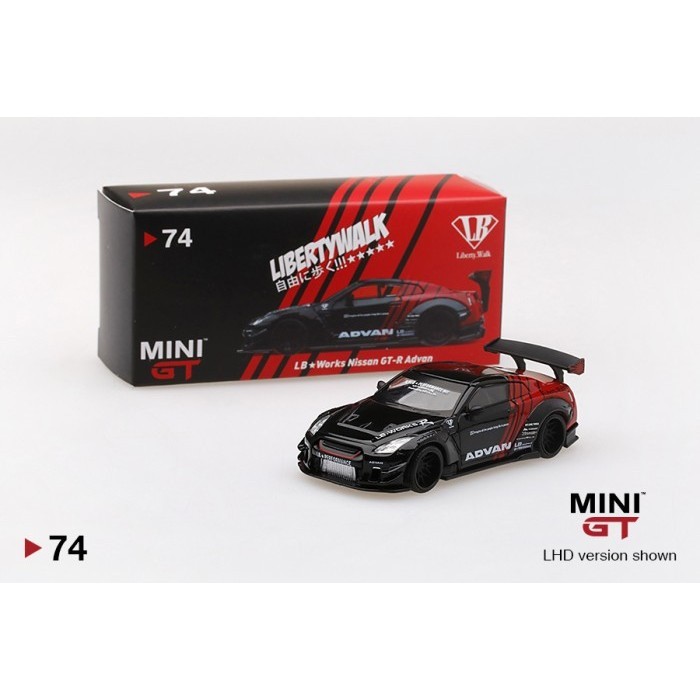 GOODS MINI GT 74 LB WORKS NISSAN GTR R35 ADVAN JAPAN EXCLUSIVE READY READY | Shopee Philippines