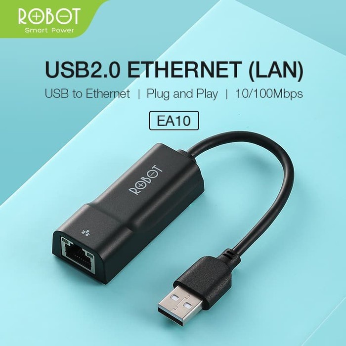 USB LAND Robot EA10 USB Ethernet Adapter USB 2.0 to RJ45 LAN Nintendo ...