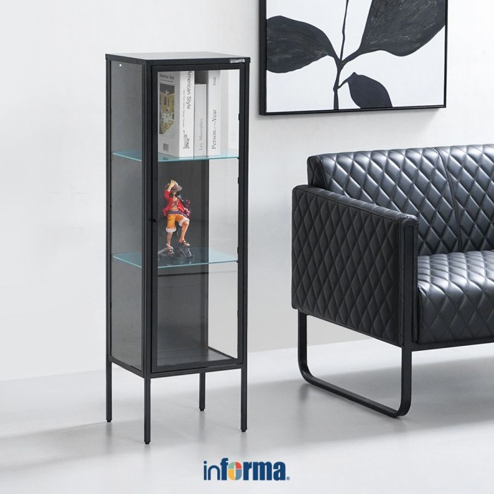 PREMIUM Informa Spencer Curio 3-Tier display cabinet - Black display ...