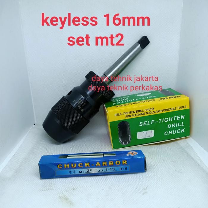 Sanou keyless 16mm set Mt2 - drill head - san ou Chuck without key ...