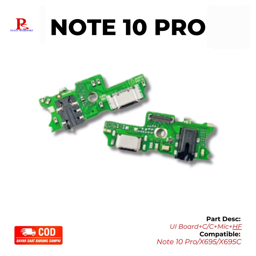 INFINIX NOTE 10 PRO X695 X695C CHARGED BOARD | HP CAS CONNECTOR | PCB ...