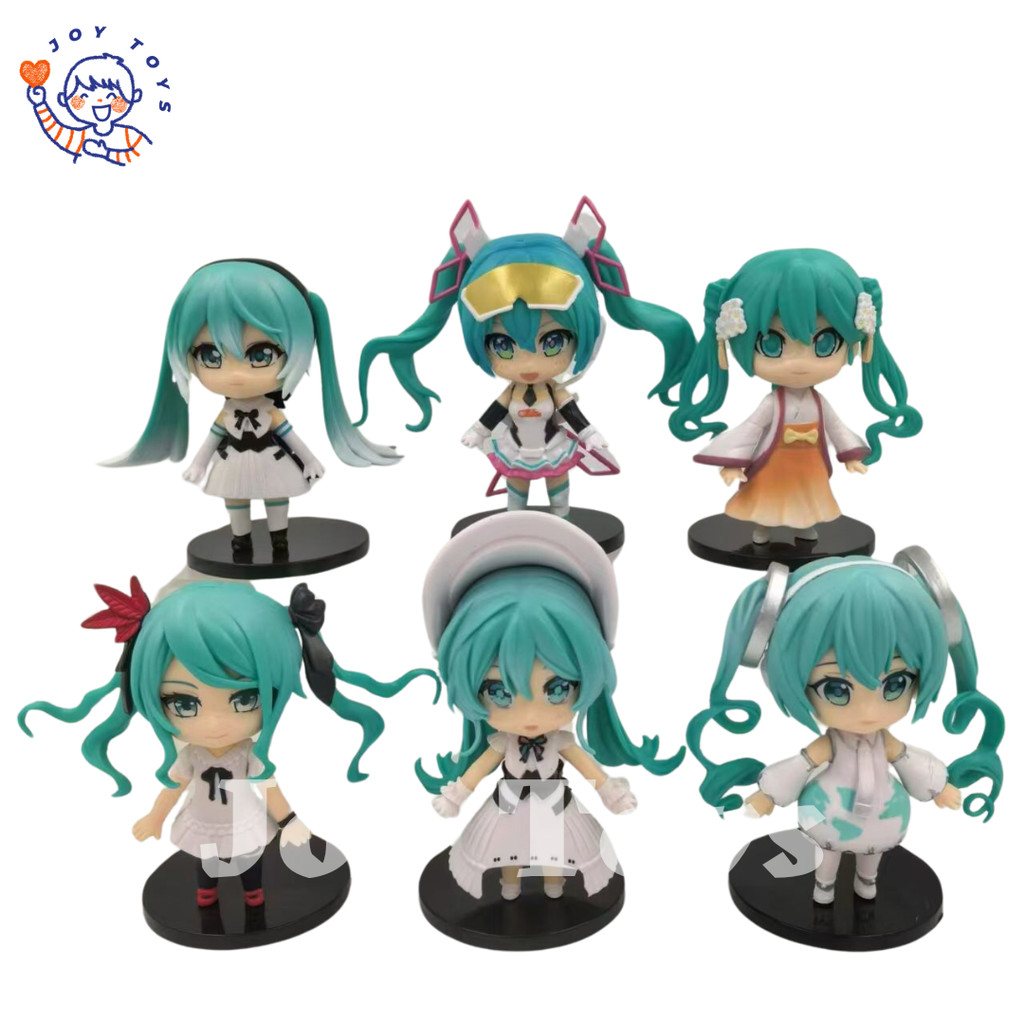 HATSUNE MIKU YELLOW GLASSES 750G 6 PCS VOCALOID ANIME ACTION FIGURE ...