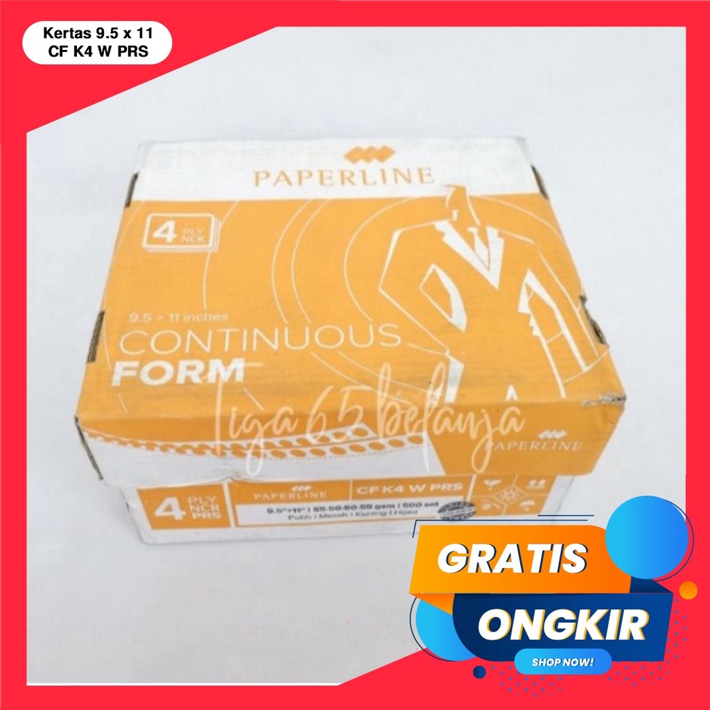 Continuous Form 4 Ply Paperline 9>5 X 11 Cf K4 W Prs Computer Paper/ | Shopee Philippines