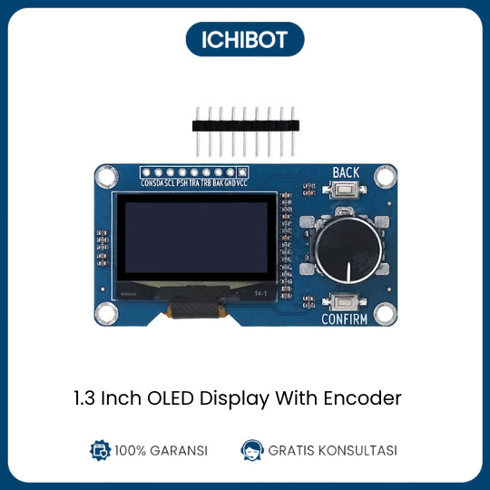 1.3 Inch OLED Display Module With Buttons EC11 Rotary Encoder IIC ...