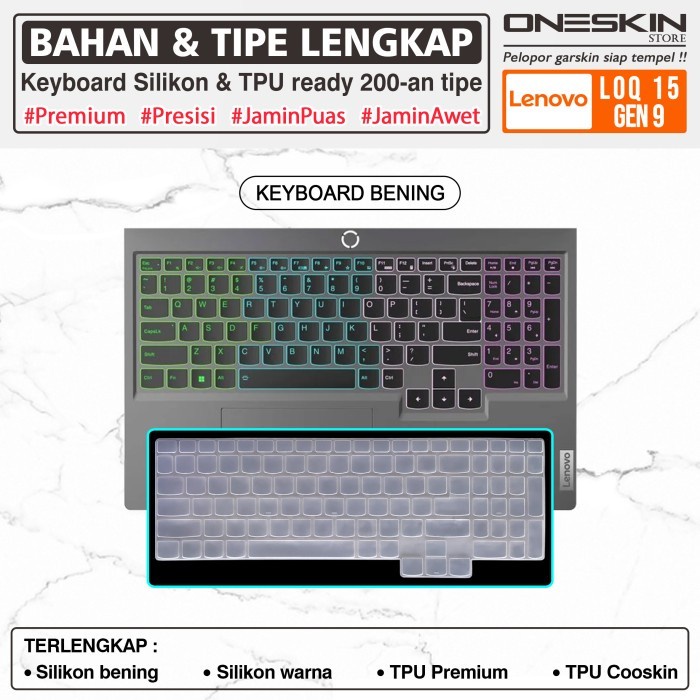 Lenovo LOQ Gaming-15 15IRX9 15IAX9I Gen 9 Keyboard Protector | Shopee ...