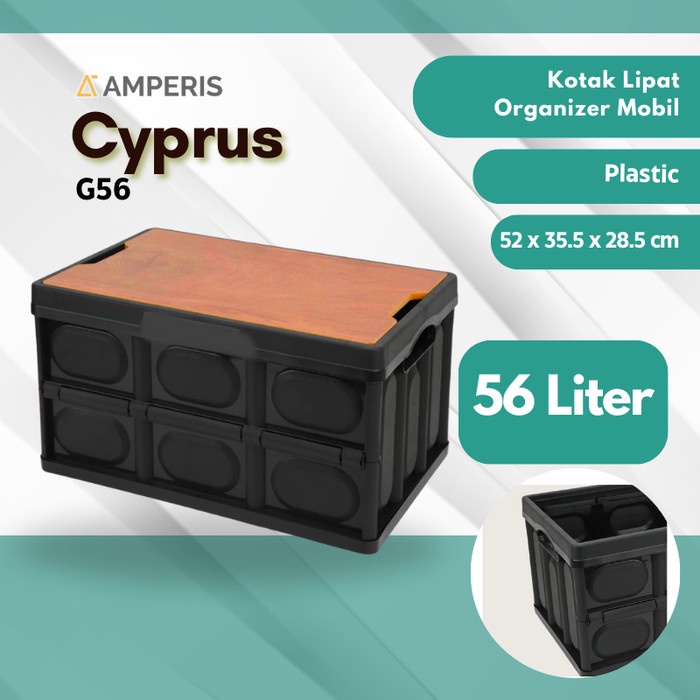 56L Cyprus G56 Folding Car storage Organizer Box | Shopee Philippines