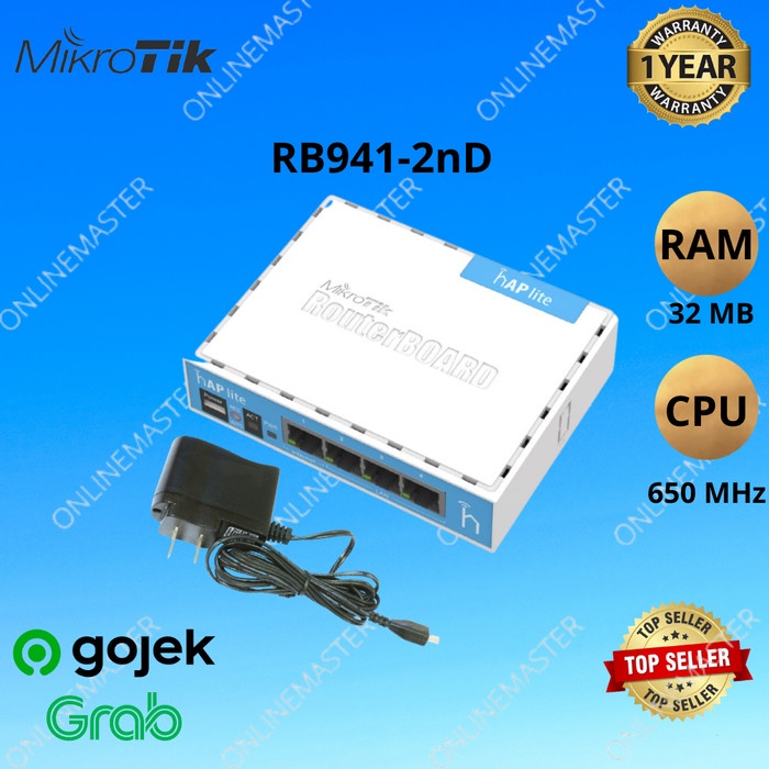JTTOP" WIRELESS ROUTER MIKROTIK RB941-2ND (HAP-LITE) | Shopee Philippines
