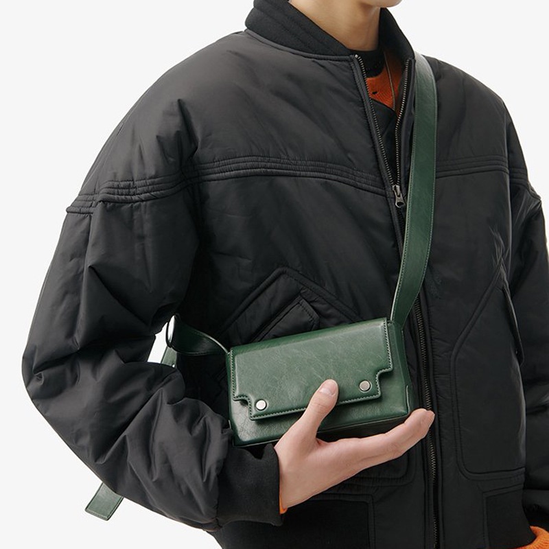 Korean Fashion New square box bag unisex cross-body bag for men and ...