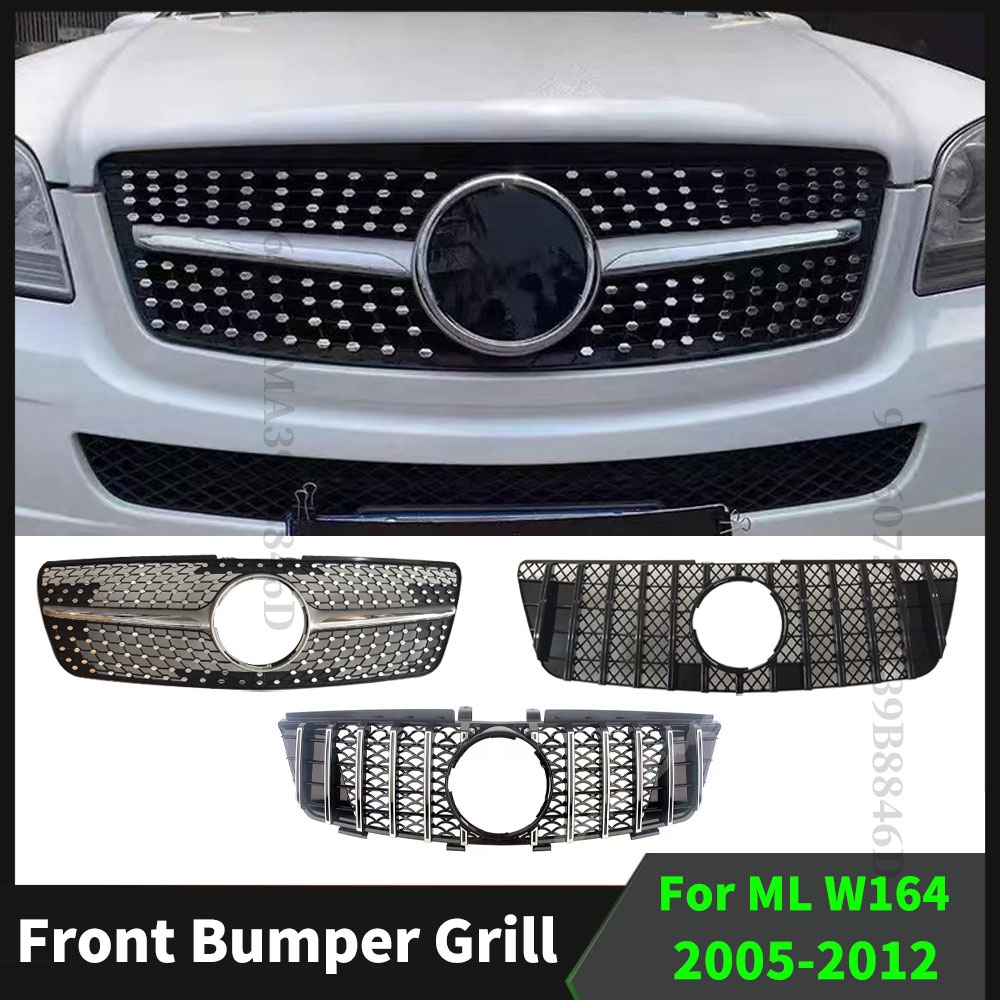 GT Diamond Front Bumper Grill Racing Inlet Grille Tuning For Mercedes ...