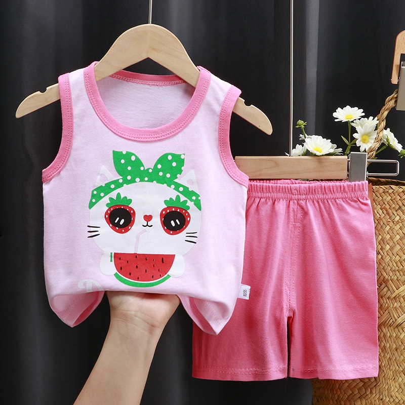 (0-4Yrs) Terno for Kids Boys Baby Cotton Shorts Terno Loose Breathable ...