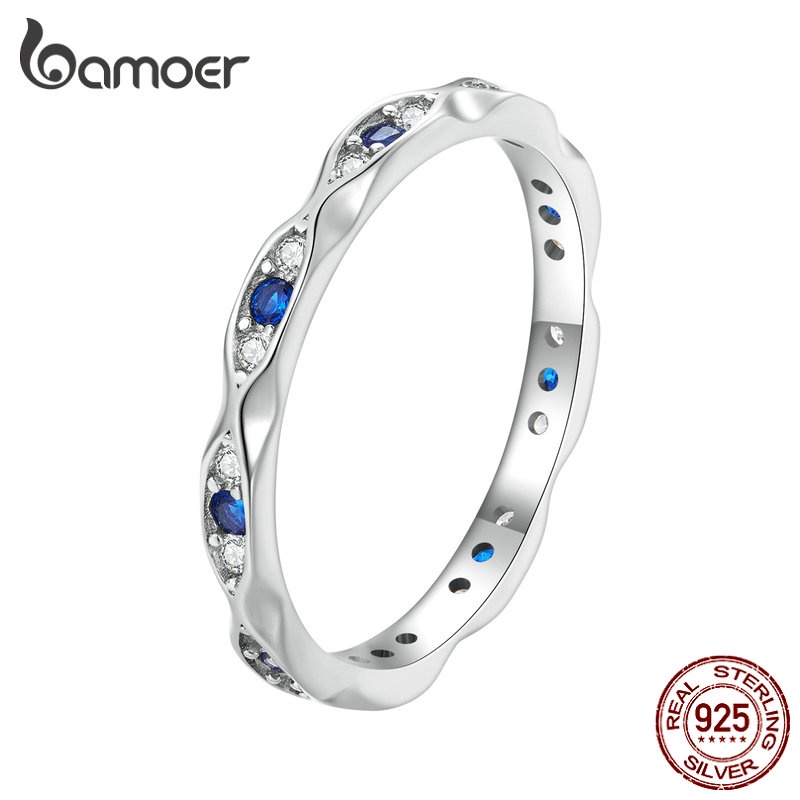 BAMOER 925 Sterling Silver Ring for Women Devil's Eye Design Jewelry Gift | Shopee Philippines