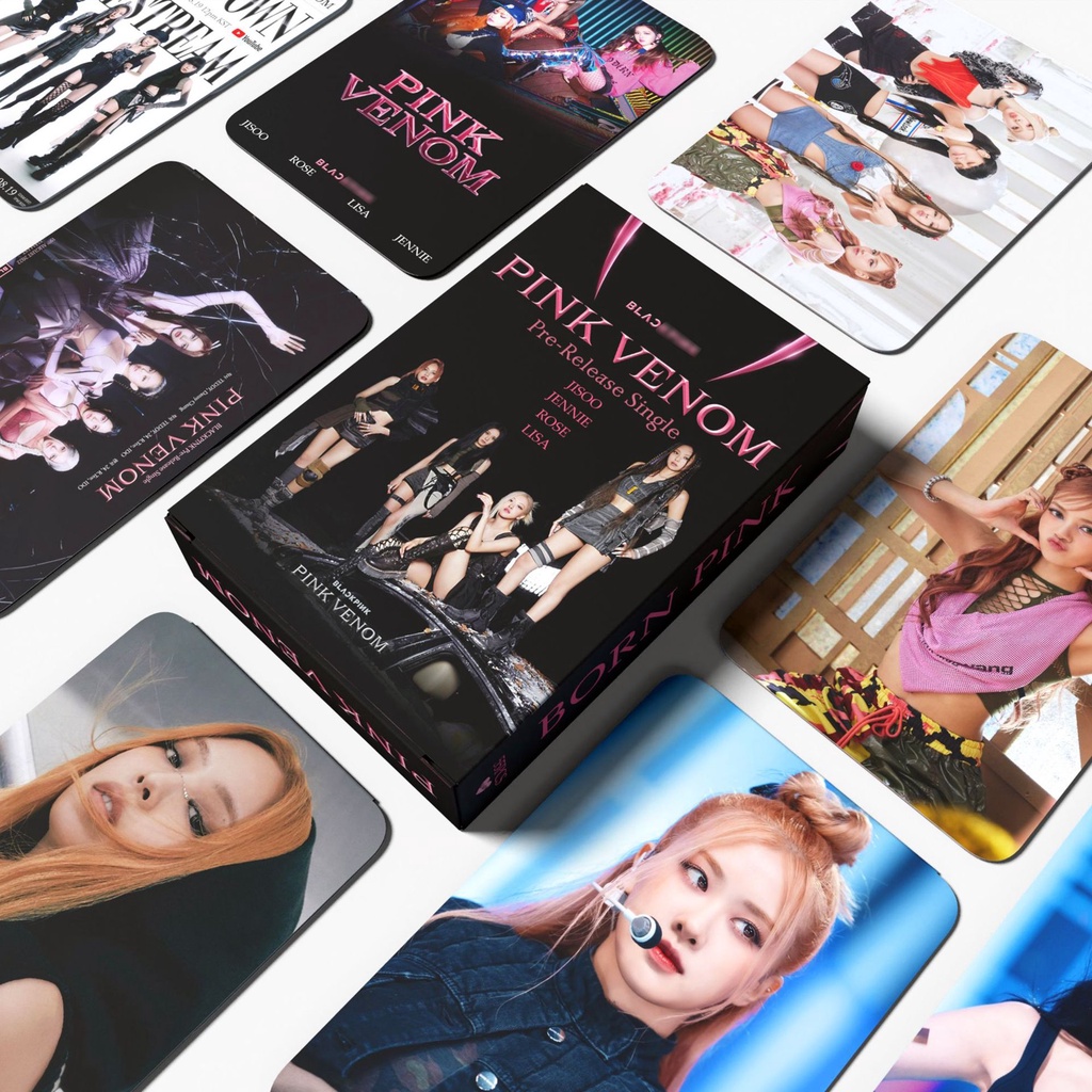 54pcs/box BP PINK VENOM Photocards Album JISOO JENNIE LISA ROSE Lomo ...