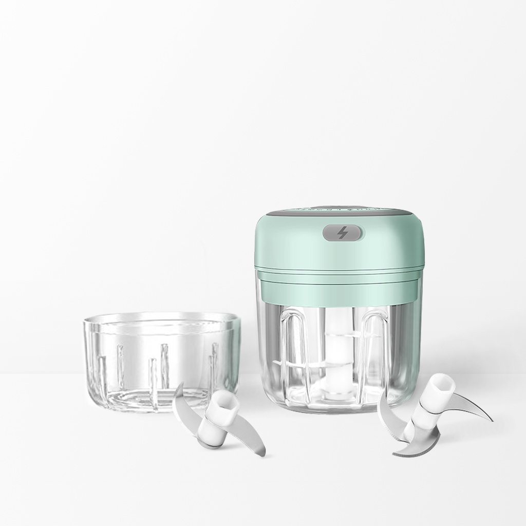 Electric Mini Food Processor Wireless Garlic Chopper Meat Vegetable ...