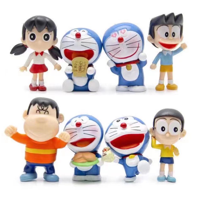 Doraemon Nobita Nobi Action Figures Minamoto Shizuka Honekawa Suneo ...