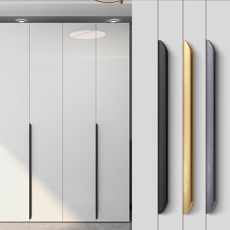 Long Handle Cabinet Door Invisible Long Handle Wardrobe Gold Modern ...