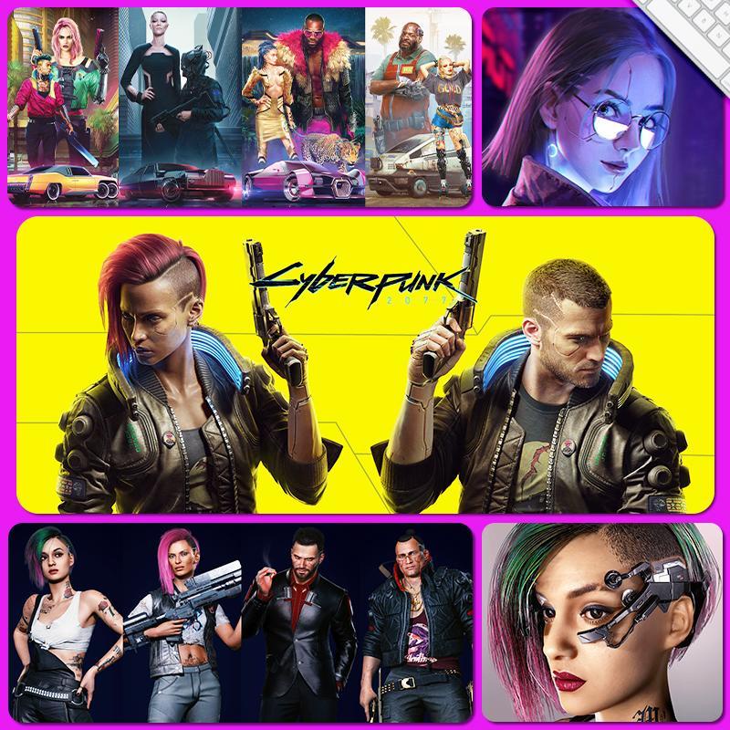 Cyberpunk 2077 Mouse Pad Oversized Seaming Keyboard Desk Pad Customized ...