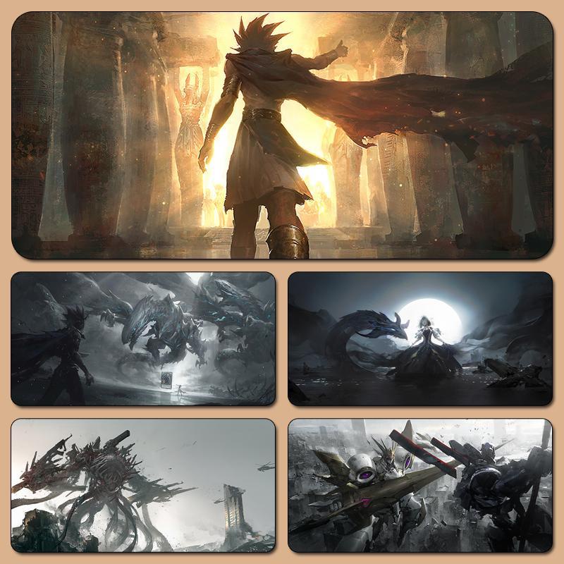 Yu-gi-oh Mouse Pad Tyrannosaurus Rex Narcissus Three Phantom God Black ...