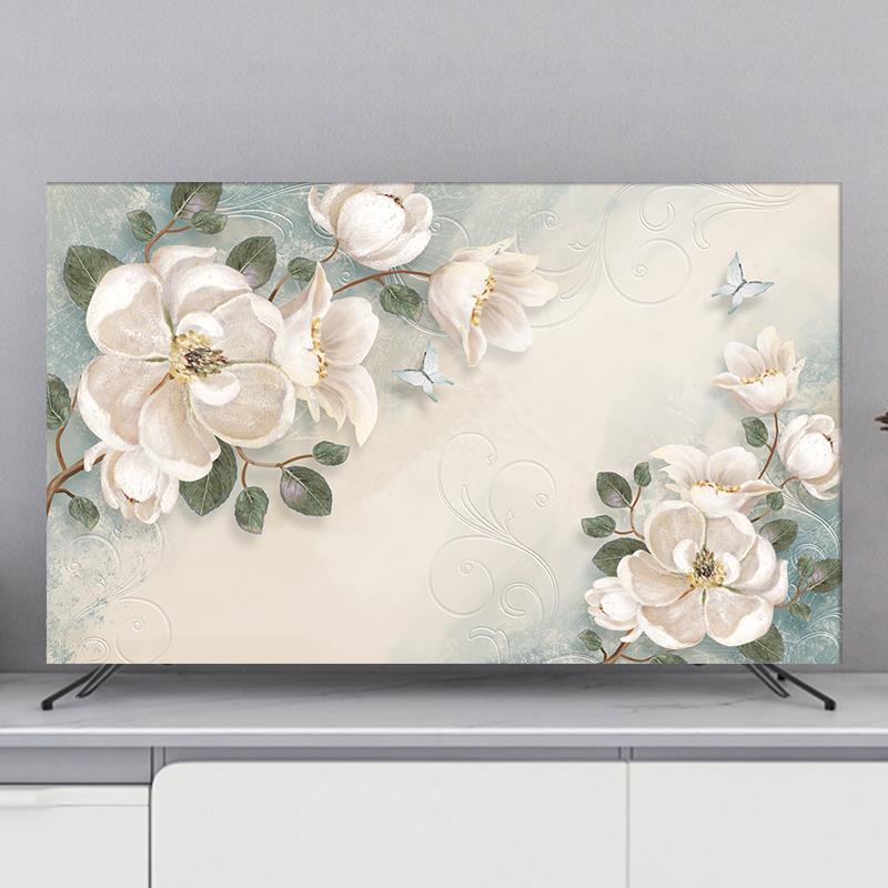Custom pattern modern New Style High-End tv cover Cloth lace smart tv ...